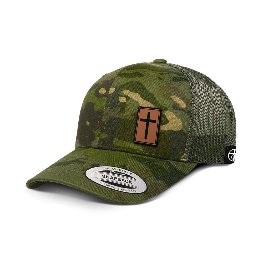 Buy Cross Leather Patch Camo Hats Online