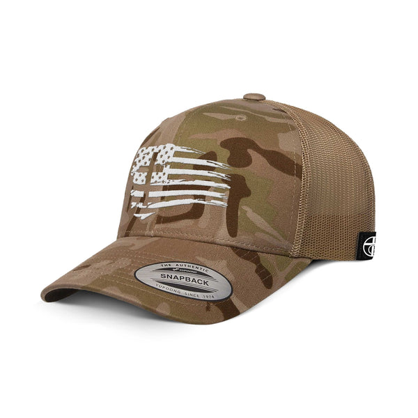 Buy Tattered Flag Cross Camo Hats Online