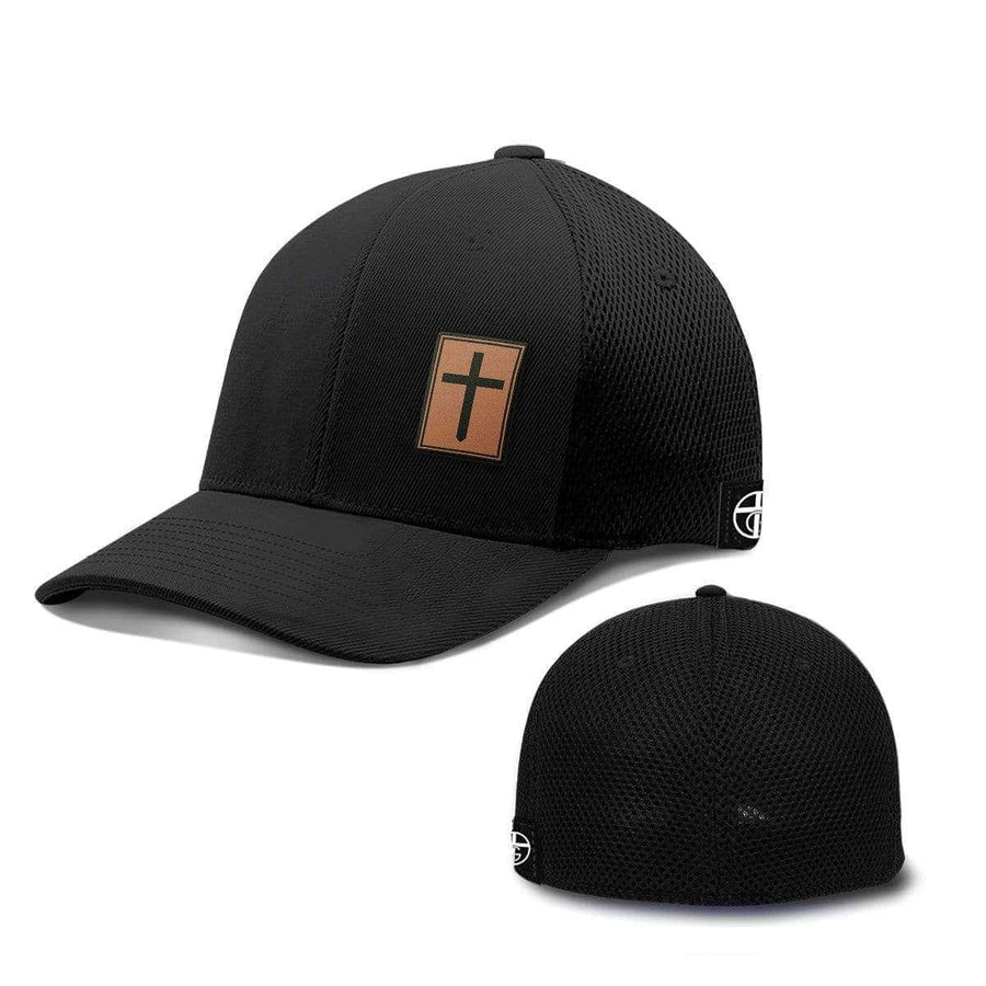 Cross Leather Patch Hats | Our True God