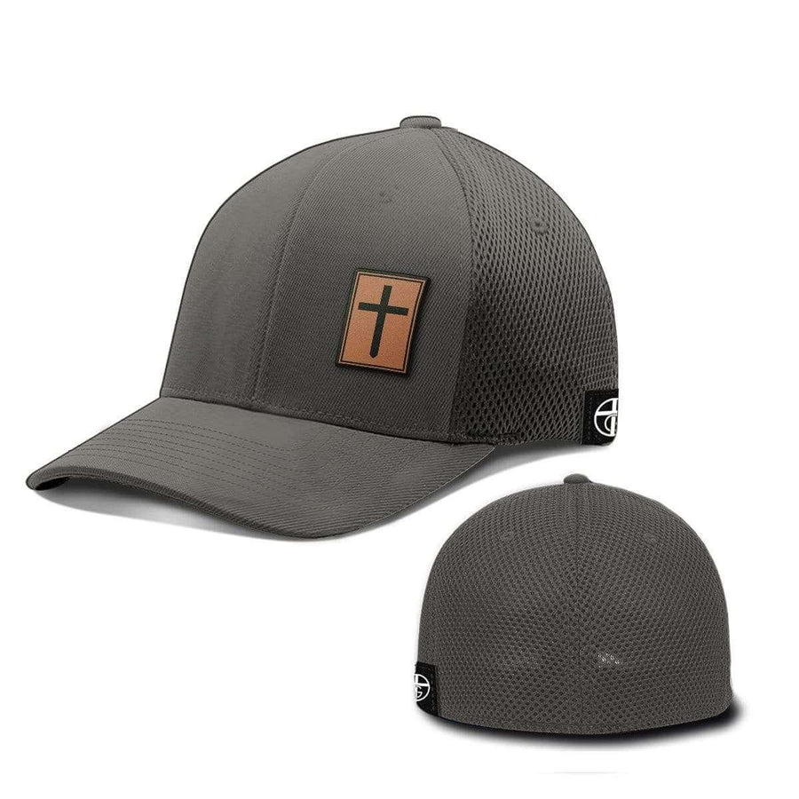Cross Leather Patch Hats | Our True God