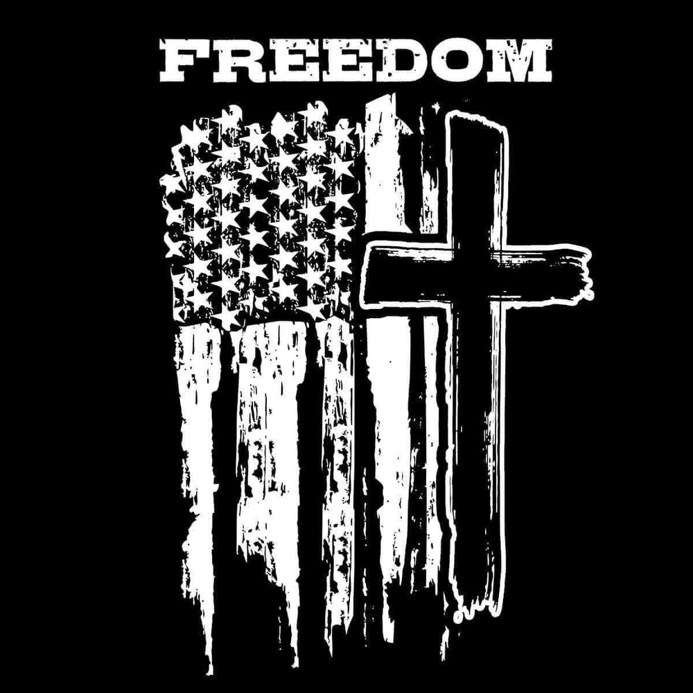 Buy Freedom Cross Vertical Flag T-Shirt Online